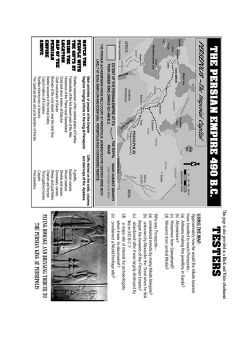 PERSEPOLIS - ANCIENT IMPERIAL CAPITAL OF THE PERSIAN EMPIRE | Teaching ...