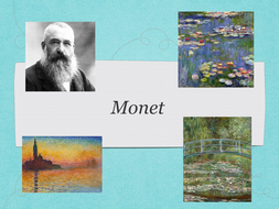 Year 5 / 6 / 7 Art - Monet's painting lesson plans | Teaching Resources