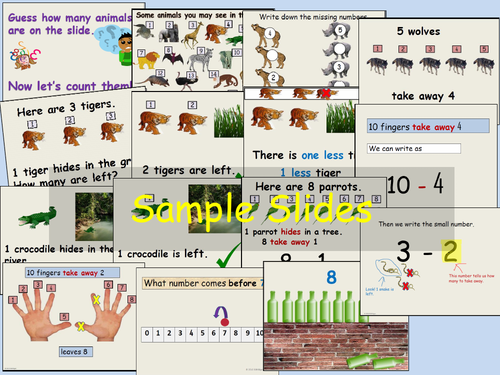 Subtraction Taking Away Worksheets Activities Presentations EYFS/KS1 ...