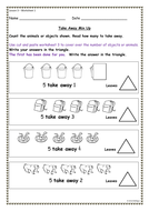 Subtraction Taking Away Worksheets Activities Presentations EYFS/KS1 ...