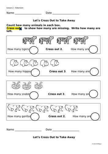 Subtraction Taking Away Worksheets Activities Presentations EYFS/KS1 ...