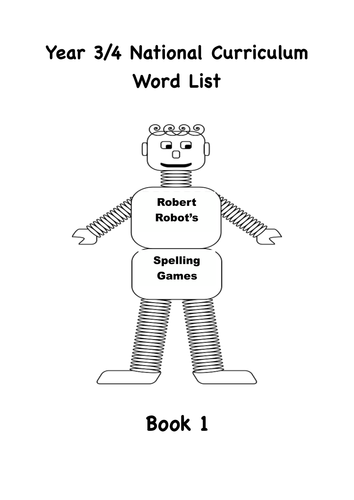 Spellings Workbook 1 - Year 3/4 National Curriculum Word List by ...