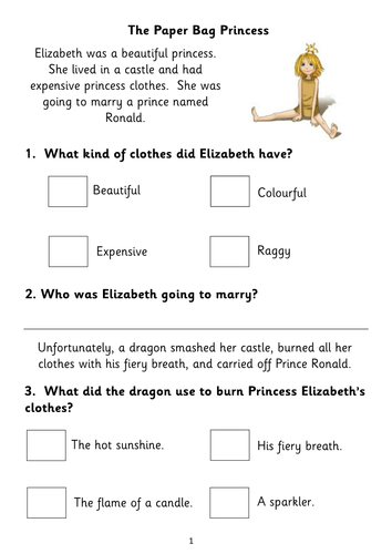 Five Fiction Reading Comprehension Booklets for KS1 (based on popular ...