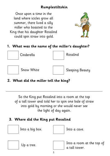 Five Fiction Reading Comprehension Booklets for KS1 (based on popular ...