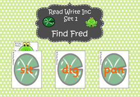 Phonics Read Write Inc Set 1 - Find Fred | Teaching Resources