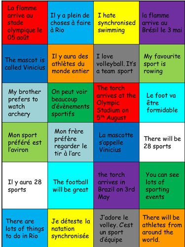 Rio Olympics 2016 - Les Jeux Olympiques 2016 | Teaching Resources