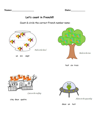 French Numbers | Teaching Resources