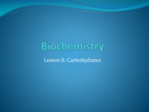 Biochemistry mini course | Teaching Resources