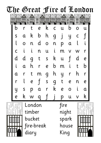 The Great Fire of London- Powerpoints, worksheets, display materials ...