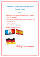Plan a great event with KS1, 2 or 3 MFL Food tasting / International ...