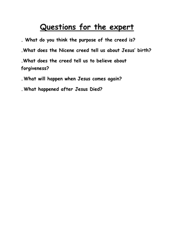 Christian Creeds. The Nicene and Apostles Creed. Design your own! by ...