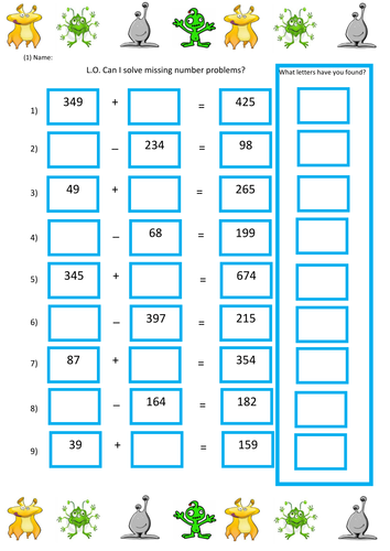 maths-alien-code-breaking-teaching-resources