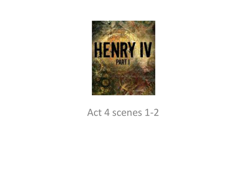 Henry IV part 1 lessons | Teaching Resources