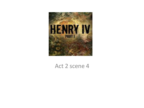Henry IV part 1 lessons | Teaching Resources