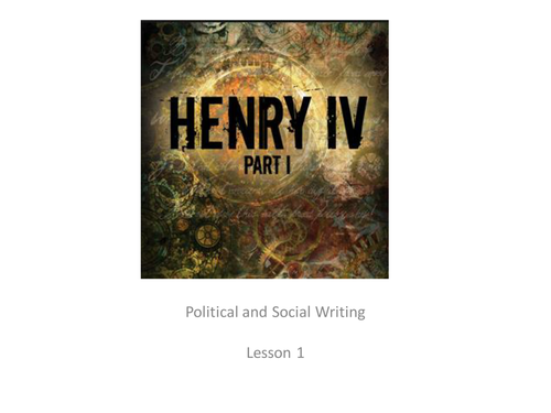 Henry IV part 1 lessons | Teaching Resources
