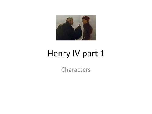 Henry IV part 1 lessons | Teaching Resources