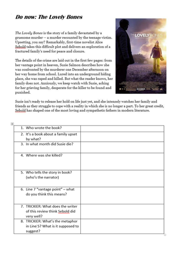 English Language Paper 1 Revision Packs (for new AQA exam) | Teaching ...