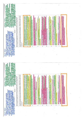 AQA GCSE NEW SPEC English Language Paper 1 Qu3 STRUCTURE resources ...