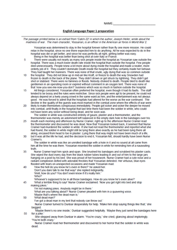 AQA GCSE NEW SPEC English Language Paper 1 Qu3 STRUCTURE resources ...