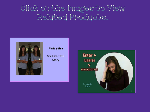 Spanish "Ser" PowerPoint, TPR Story & INB | Teaching Resources