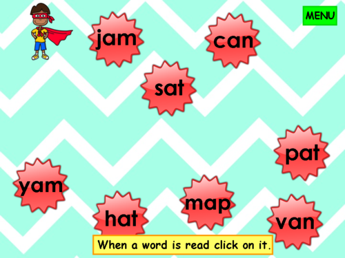 Free Short Vowel Super Kids PowerPoint Game | Teaching Resources