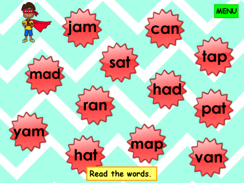 Free Short Vowel Super Kids PowerPoint Game | Teaching Resources