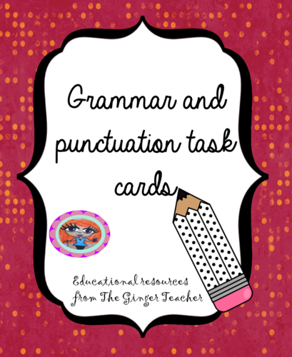 Grammar and punctuation task cards | Teaching Resources