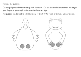 Duck in the Truck story pack- rhyming words | Teaching Resources