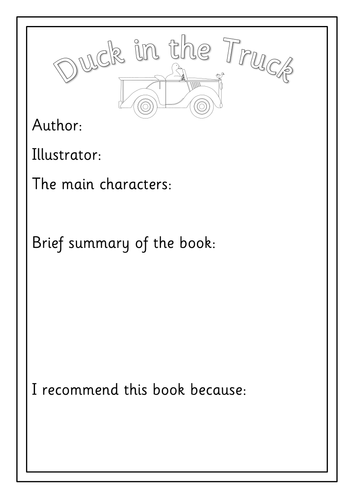 Duck in the Truck story pack- rhyming words | Teaching Resources