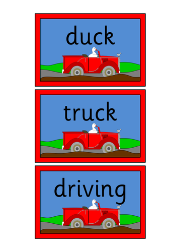 Duck in the Truck story pack- rhyming words | Teaching Resources