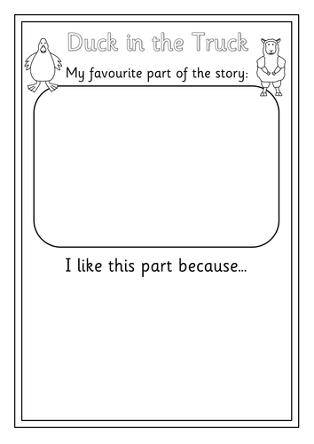 Duck in the Truck story pack- rhyming words | Teaching Resources