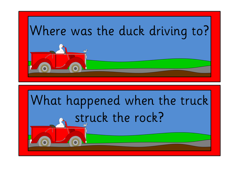 Duck in the Truck story pack- rhyming words | Teaching Resources