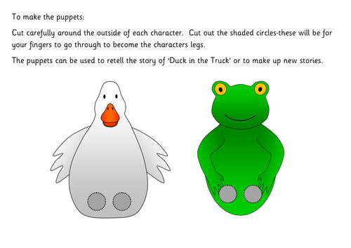 Duck in the Truck story pack- rhyming words | Teaching Resources