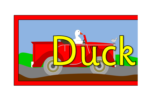 Duck in the Truck story pack- rhyming words | Teaching Resources