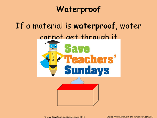 Waterproof Investigation KS1 Lesson Plan, Worksheet and PowerPoint by ...