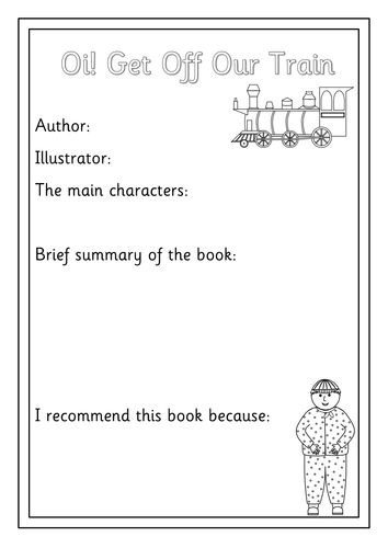 Oi! Get Off Our Train story pack- endangered animals- KS1, KS2 ...