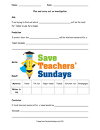 Absorbent Material KS1 Lesson Plan, Writing Frame Worksheet and ...