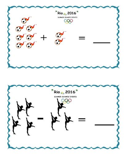 Rio Olympic Fun {addition and subtraction within 10} | Teaching Resources