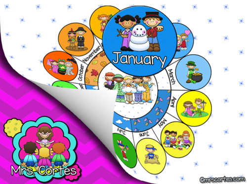 ACTIVBOARD Calendar Math- January (English) | Teaching Resources