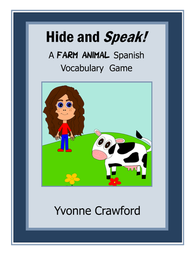 Spanish Farm Animal Vocabulary - Hide and Speak Game | Teaching Resources