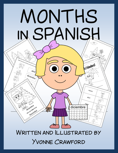 Spanish Months Vocabulary Sheets, Worksheets and Matching Game ...