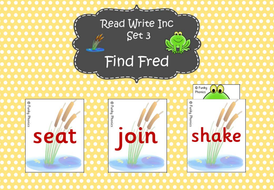 Phonics Read Write Inc Set 3 - Find Fred | Teaching Resources