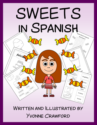 Spanish Sweets Vocabulary Sheets, Worksheets, Matching Game | Teaching ...