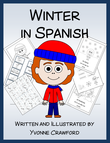 Spanish Winter Vocabulary sheets, Worksheets, Matching & Bingo Games ...