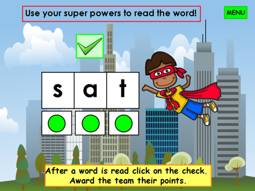 Short Vowels Super Kids PowerPoint Game | Teaching Resources