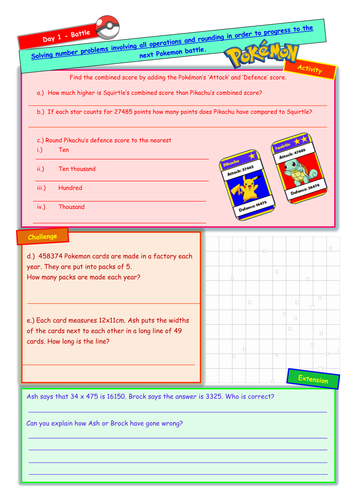 Pokemon Consolidation Week - rounding, translating, angles, all ...