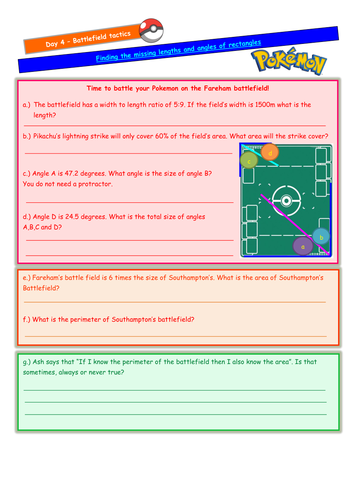 Pokemon Consolidation Week - rounding, translating, angles, all ...