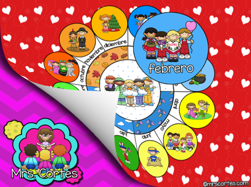MIMIO Calendar Math- Febrero (Spanish) | Teaching Resources