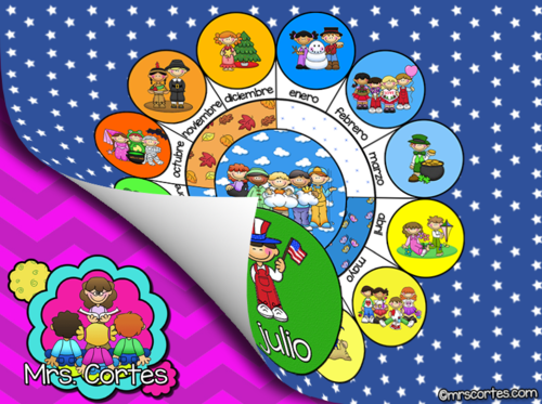 MIMIO Calendar Math- Julio (Spanish) | Teaching Resources