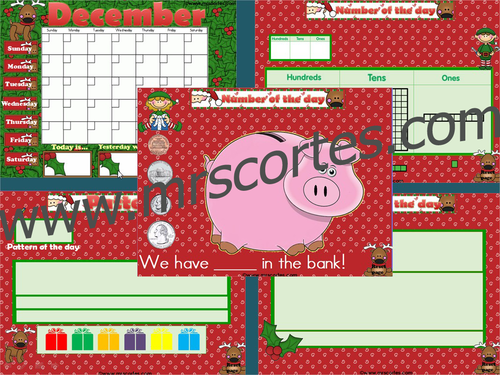 EASITEACH Calendar Math- December (English) | Teaching Resources